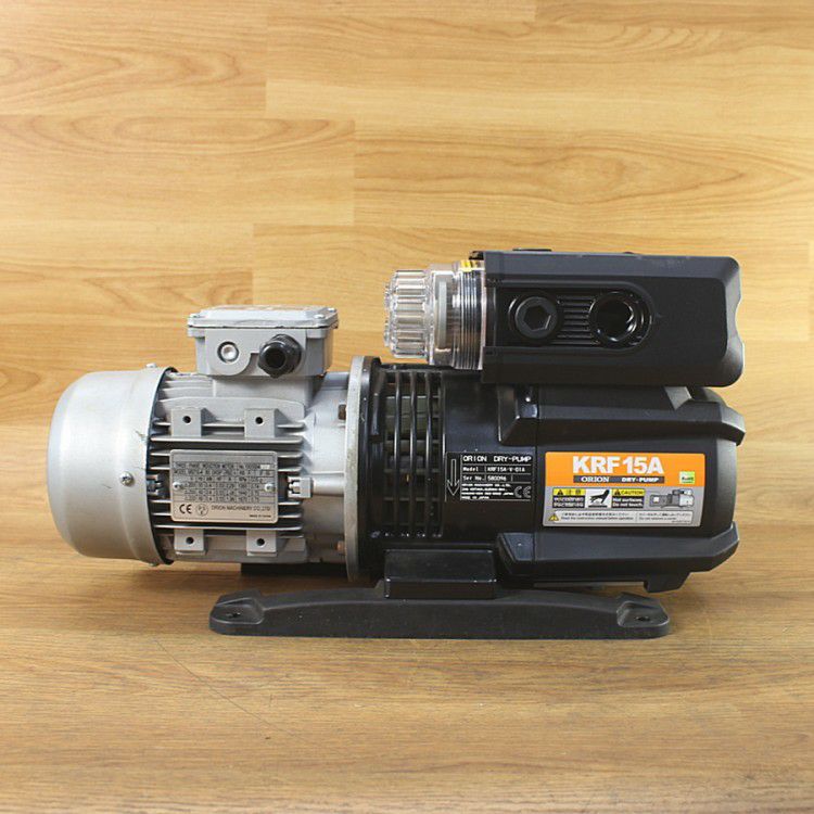 オリオン機械 KRF15A-V-01A ドライポンプ 3相200V サーマルプロテクタなし バキューム仕様 | 機械工具のMugendouネットショップ